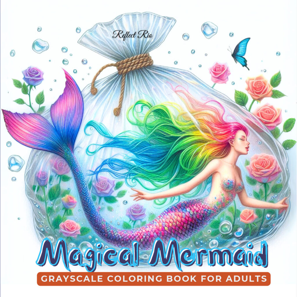 Magical Mermaids – Printable Coloring Pages for Adults – Reflect Rio ...