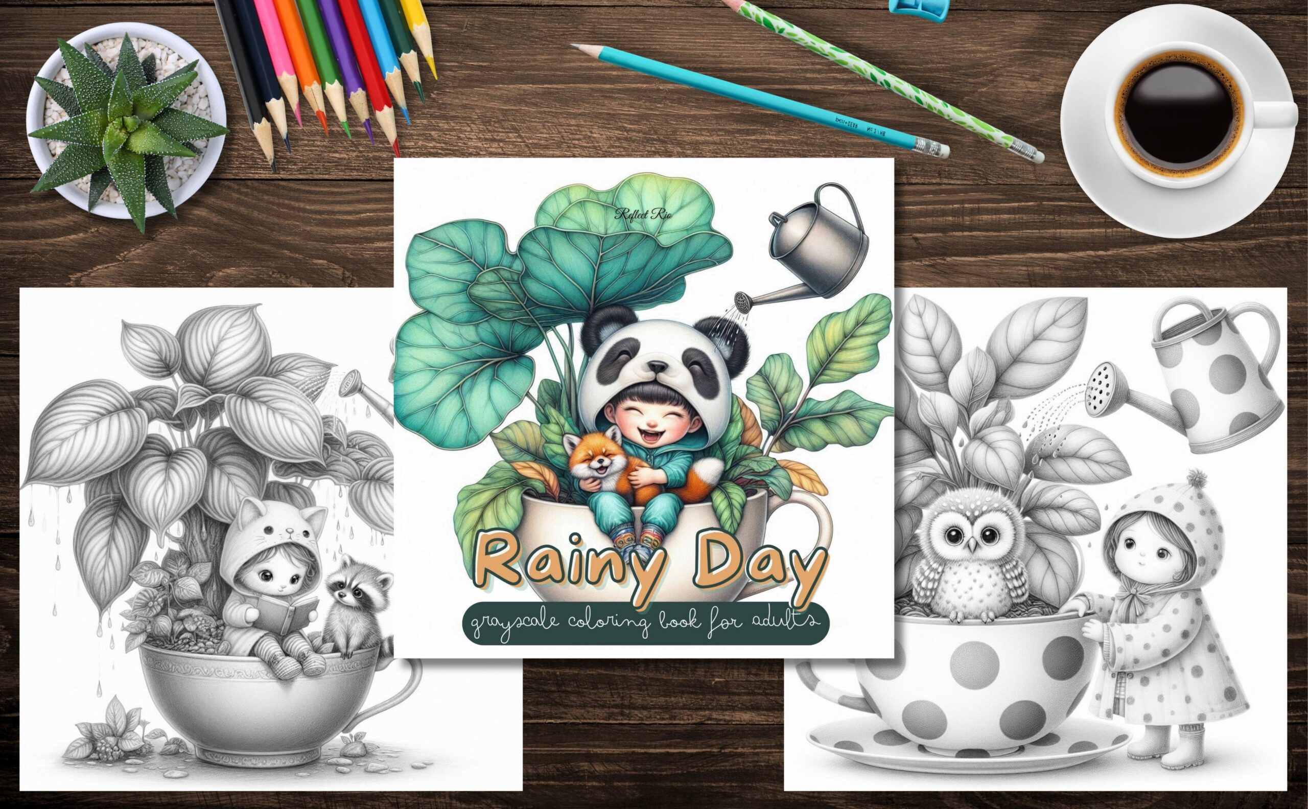 Rainy Day – Printable Coloring Pages for Adults – Reflect Rio ...
